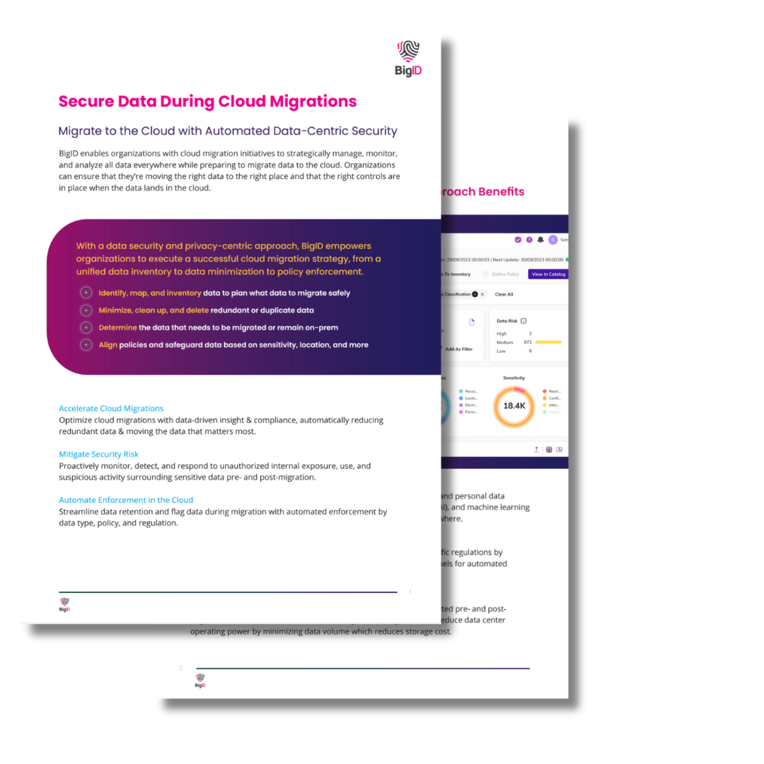 Cloud Migration Security Data Sheet